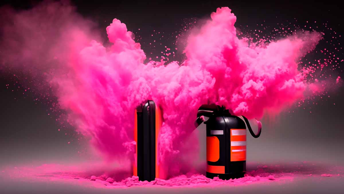 Pasos para apagar un incendio con extintor PQS y CO2 2024